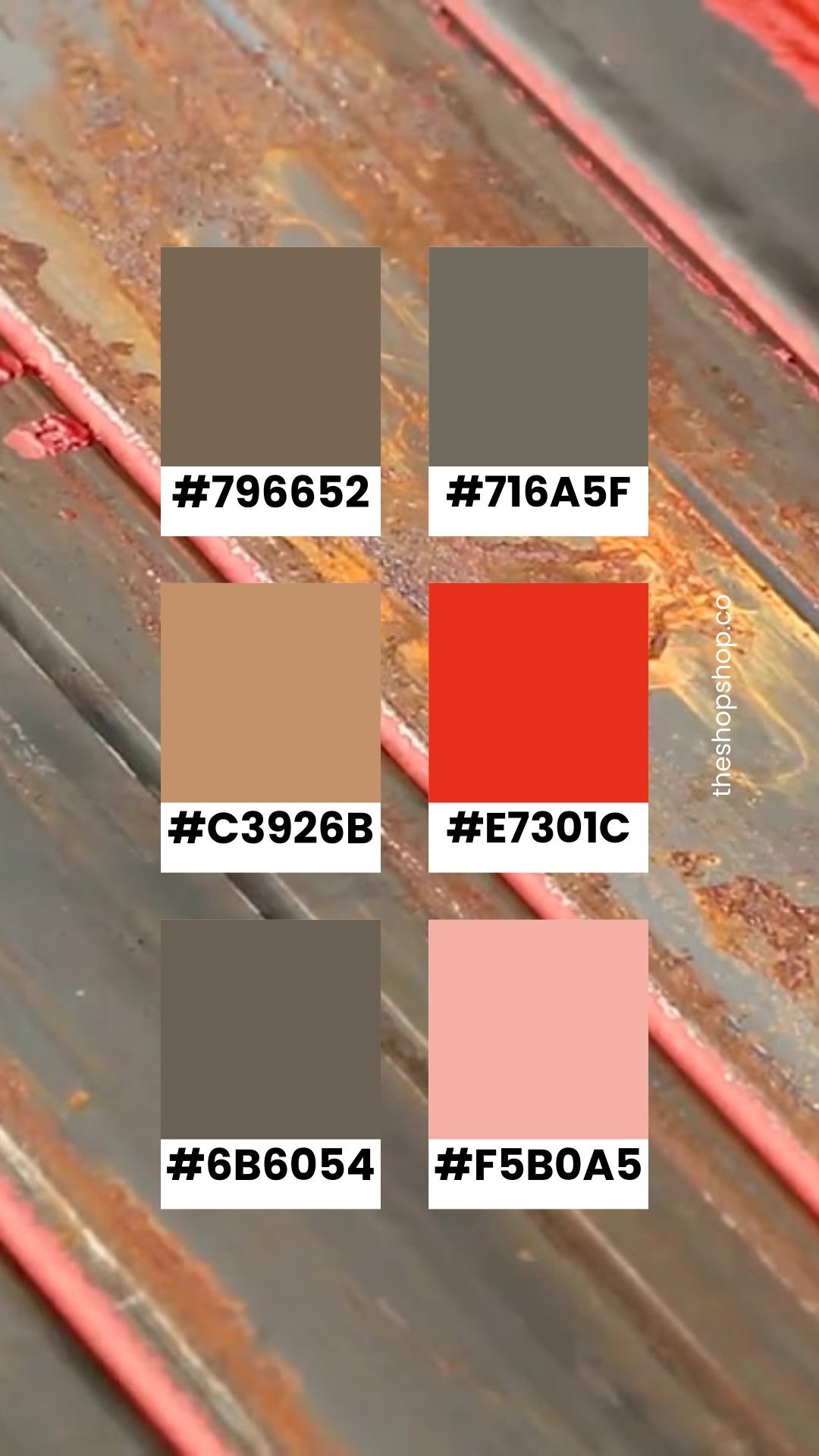 Cool, Industrial Color Ideas from a Website Builder - Hex Codes