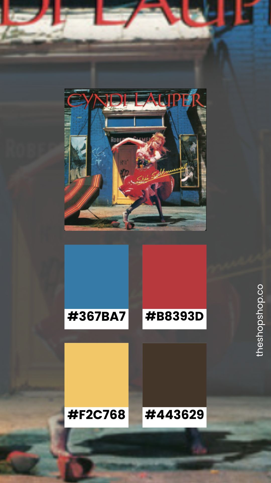 Color Combinations inspired by Cyndi Lauper's Album Cover Art ...